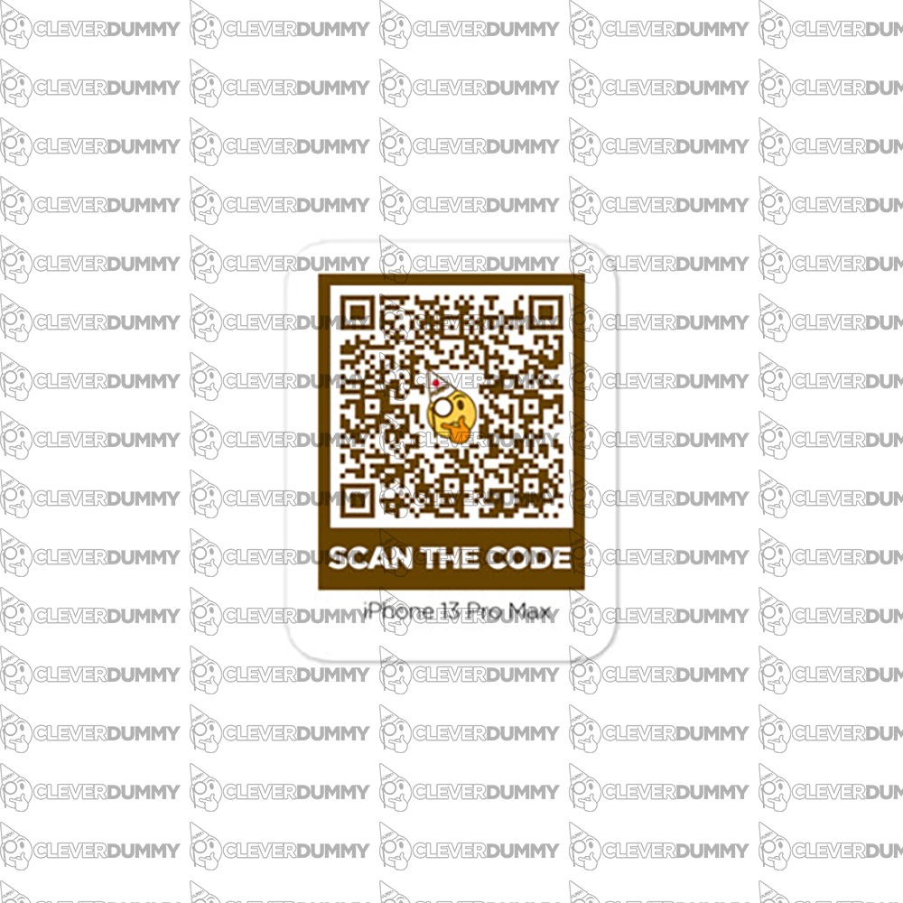 iPhone 13 Pro Max CleverDummy QR Sticker - CleverDummy