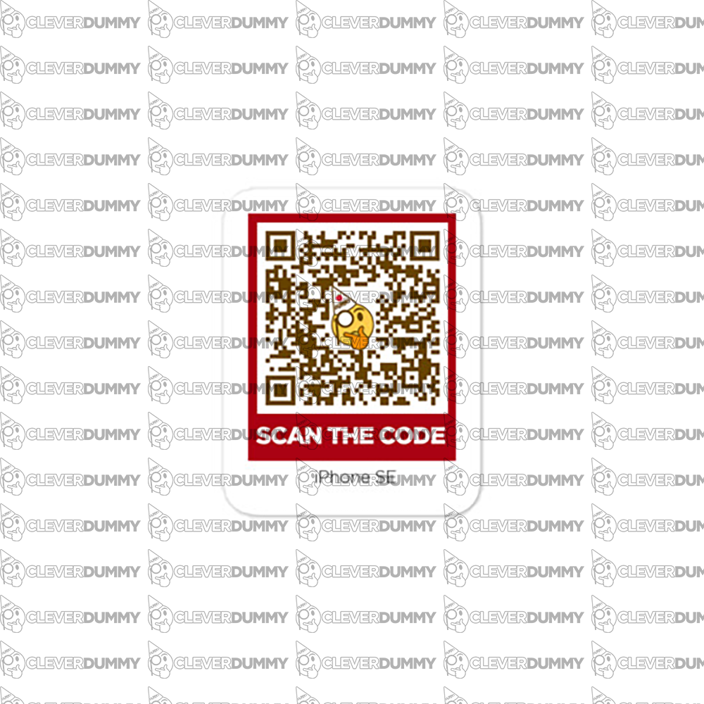 iPhone SE CleverDummy QR Sticker - CleverDummy
